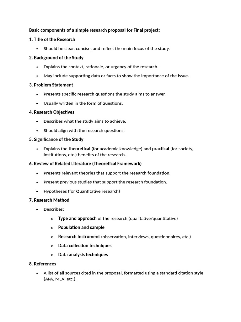 Research Proposal Structure Guide | PDF