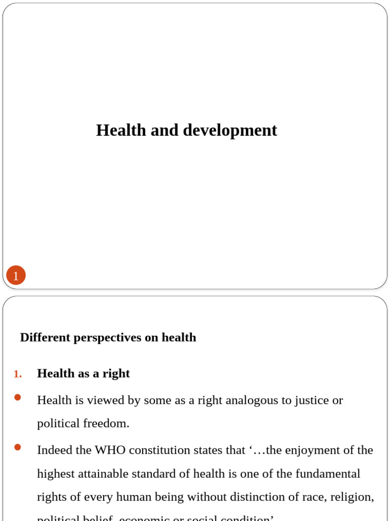 4.health and Development | PDF | Poverty | Poverty & Homelessness