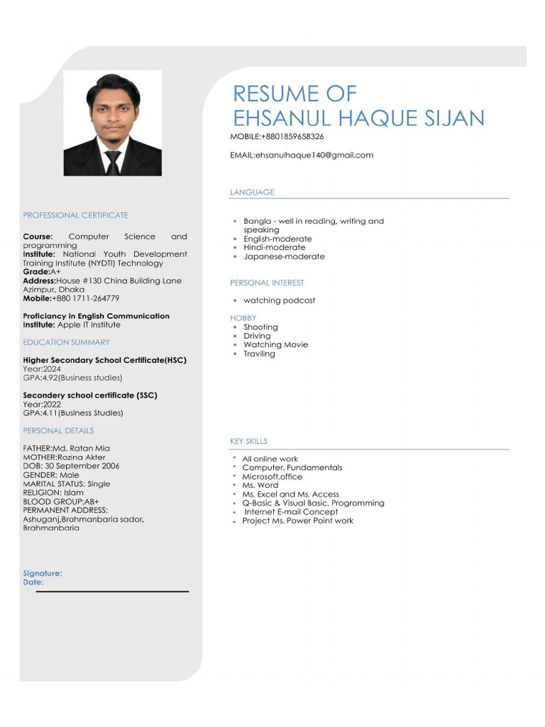 My CV | PDF