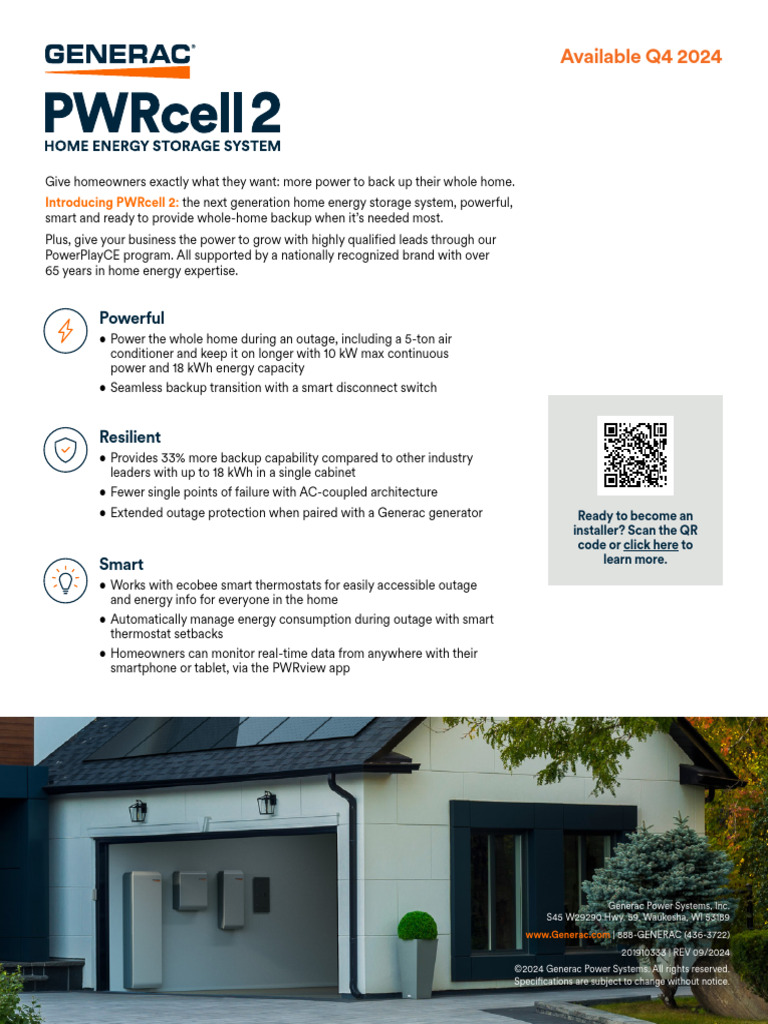 Flyer Pwrcell2 Sellsheet 2024 | PDF | Electricity | Power (Physics)
