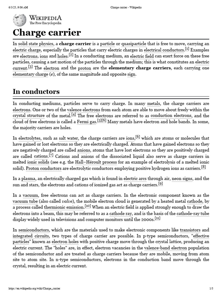 Understanding Charge Carriers in Semiconductors | PDF | Ion ...