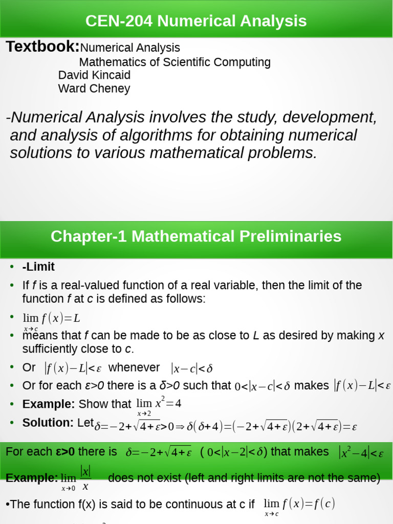 Numerical Analysis 1 | PDF | Square Root | Numerical Analysis