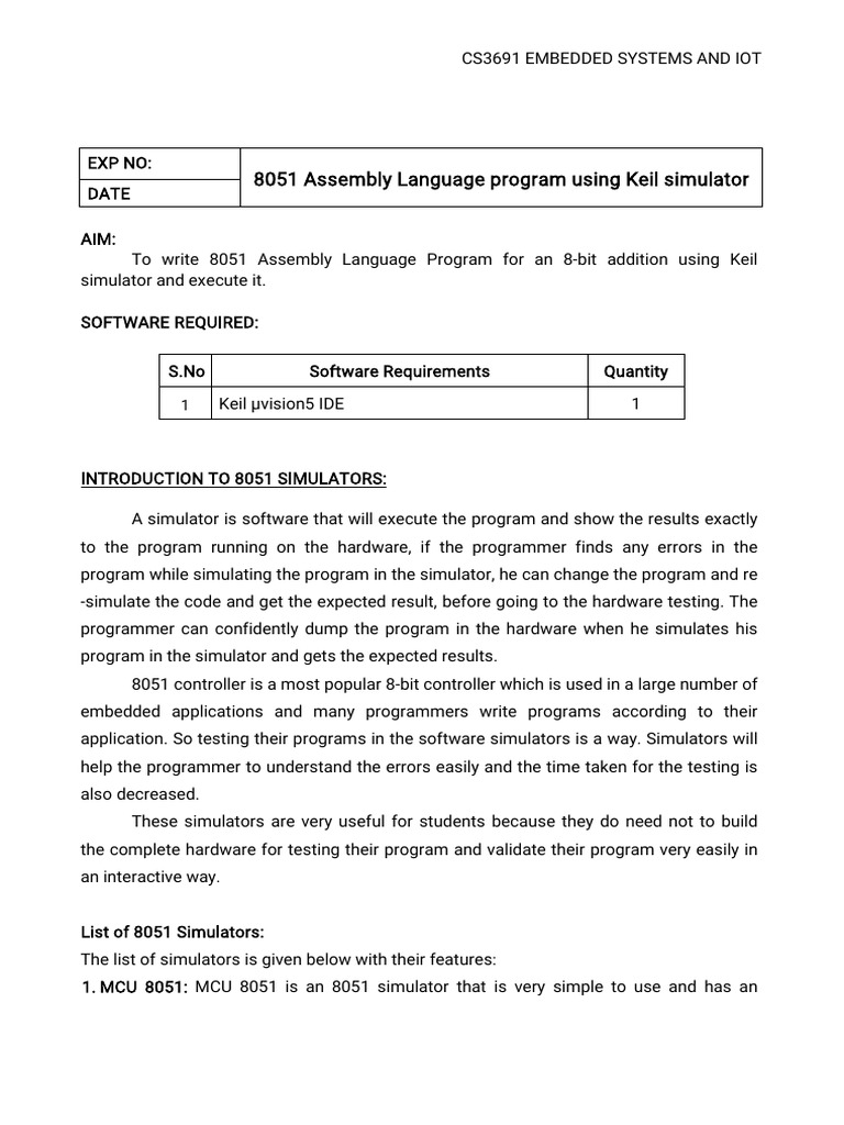 Cs3691-Embedded Systems and Iot Lab Manual | PDF | Arduino | Microcontroller