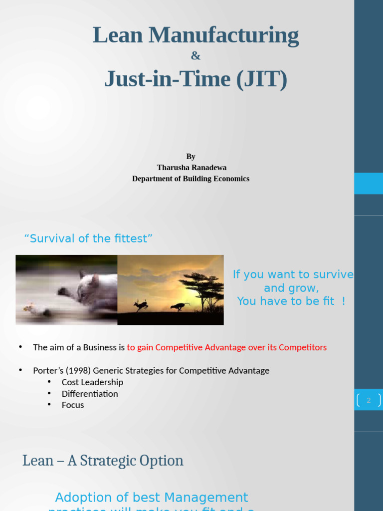 Lean Manufacturing and JIT Overview | PDF | Lean Manufacturing ...