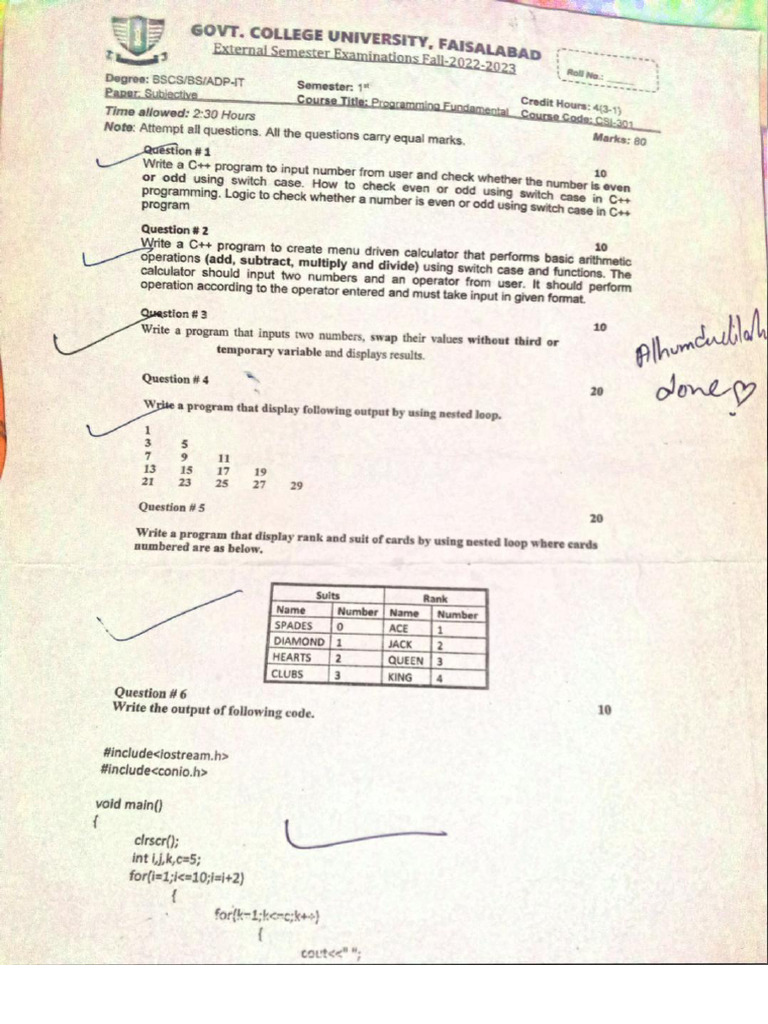 2023... Bsit Final Exam 1smester | PDF