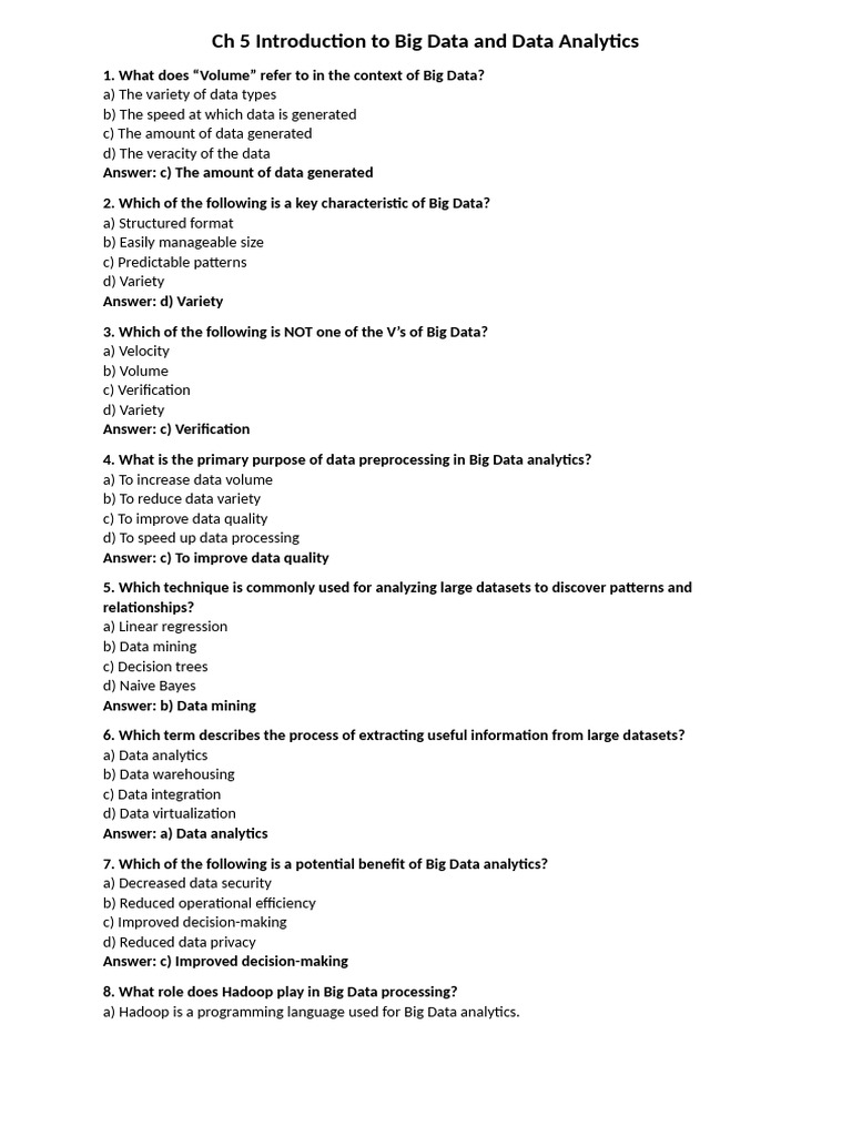 Ch5. Introduction To Big Data and Data Analytics | PDF | Analytics ...