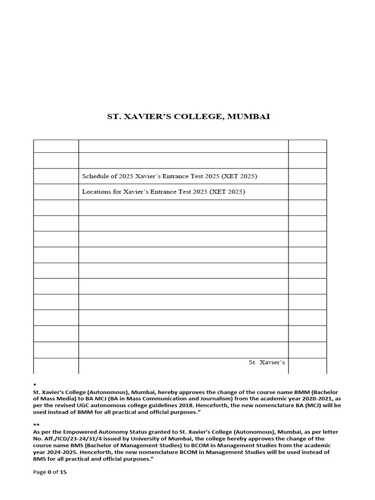 BCOM (MS) - BAMCJ Application Notice 2025-26 | PDF | Information | Bachelor Of Arts