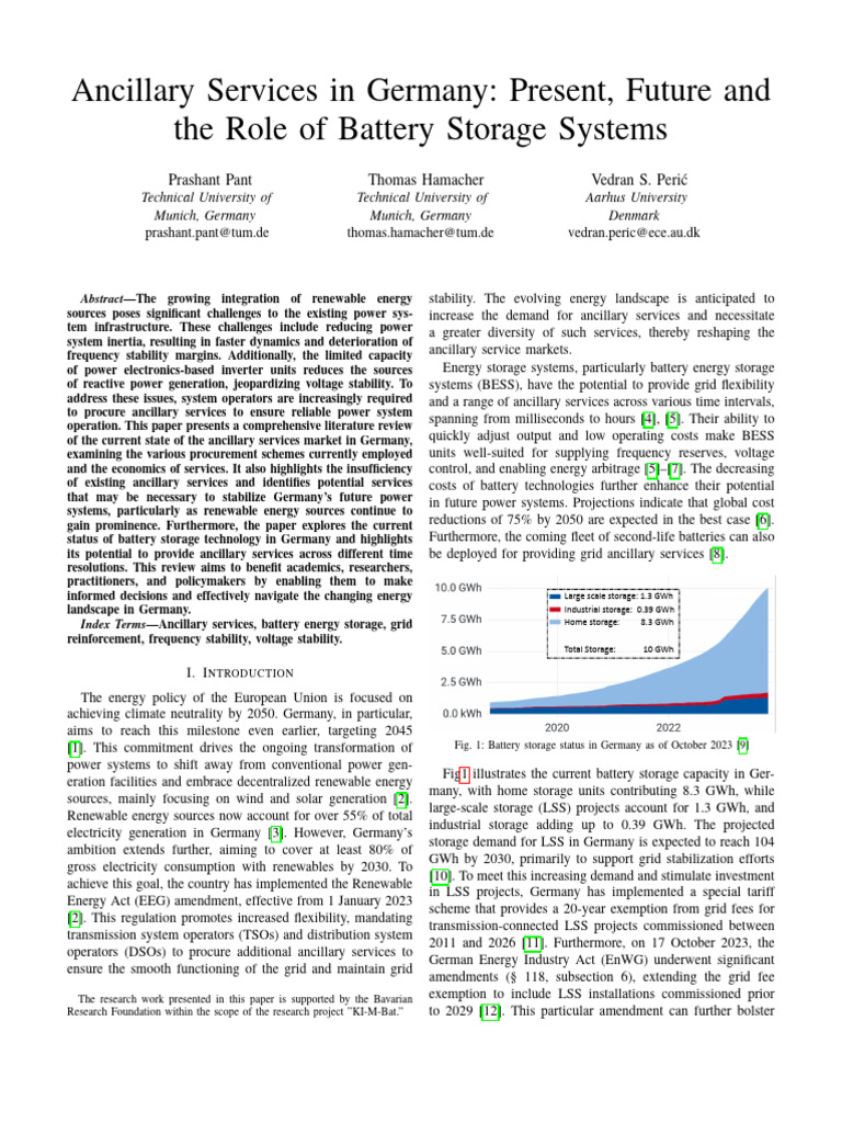 GRid Ancillary Services Pant | PDF | Electrical Grid | Renewable Energy
