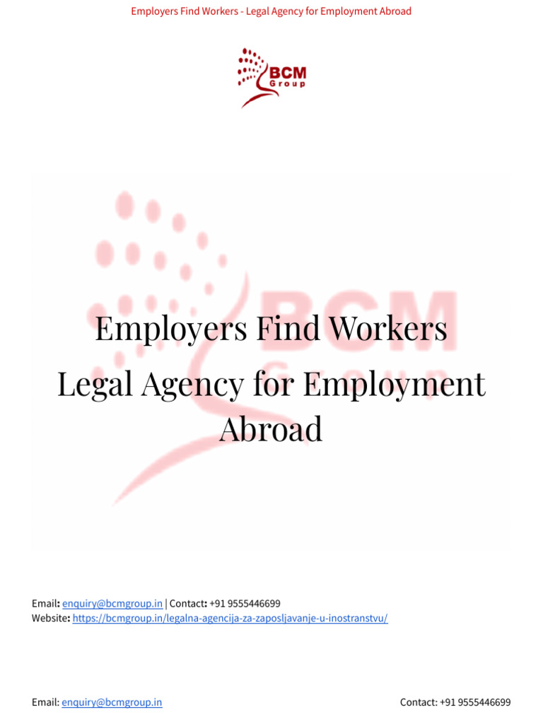 Employment Agency for Overseas Jobs | PDF | Employment | Business