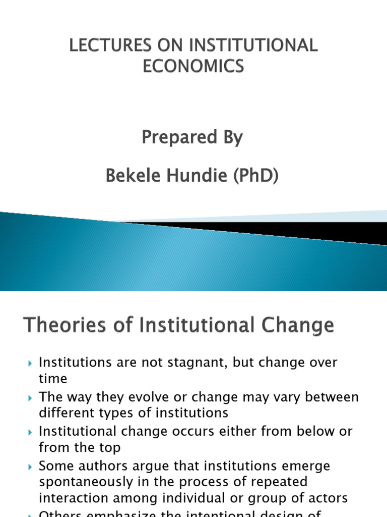 Institutional Economics Chapter 2 | PDF | Money | Market (Economics)
