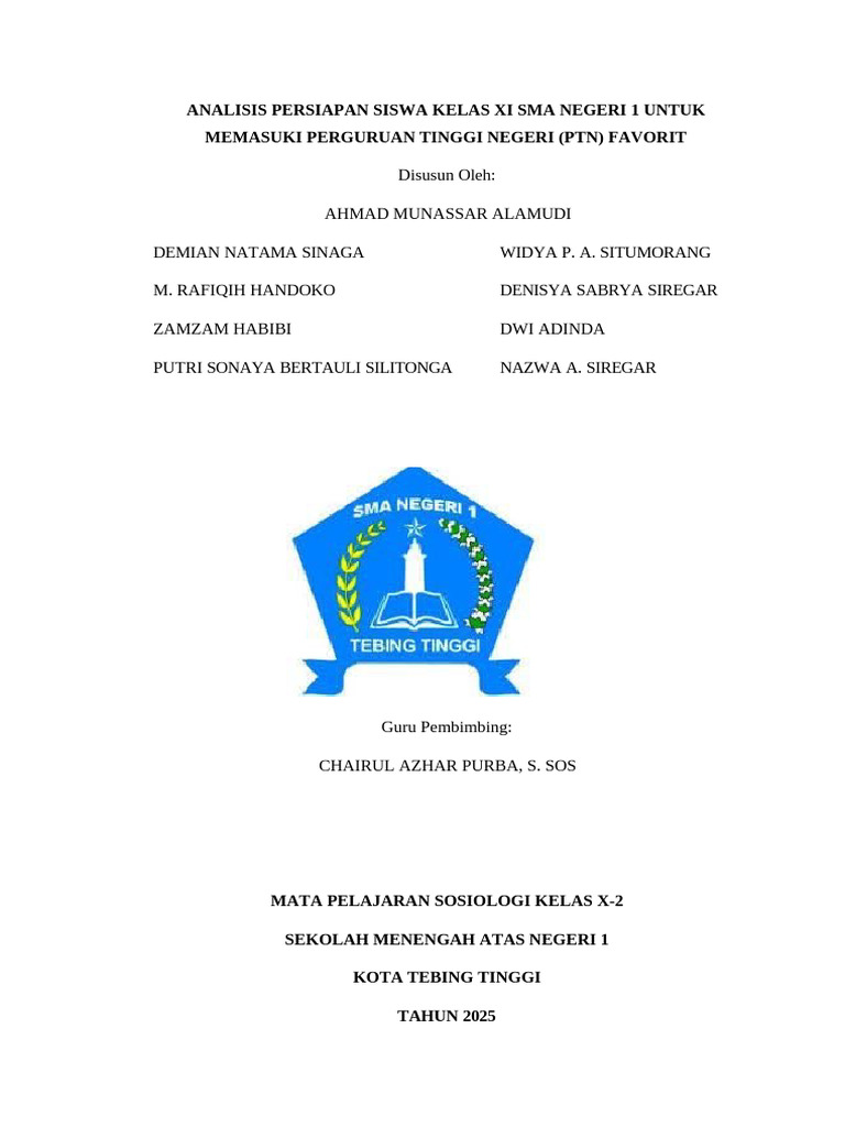 Strategi Kelas 11 Untuk Memasuki PTN Favorite | PDF