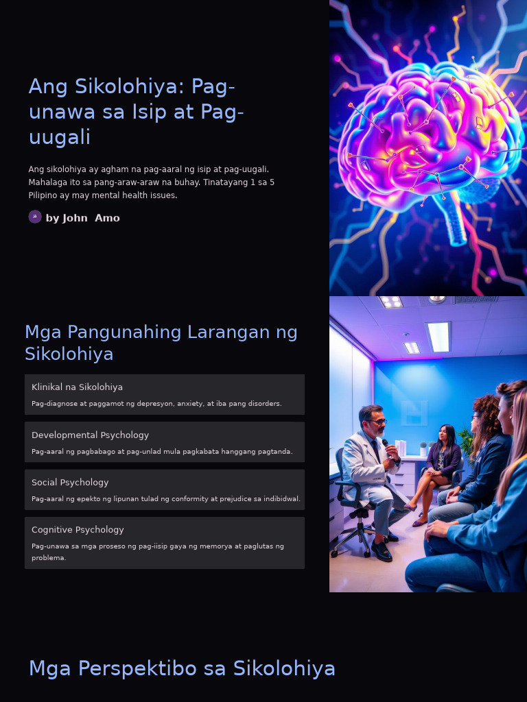 Ang Sikolohiya Pag Unawa Sa Isip at Pag Uugali | PDF