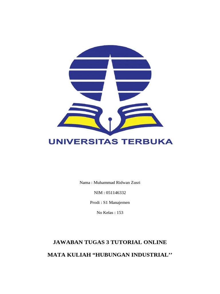 Tugas Sesi 3 Hubungan Industrial | PDF