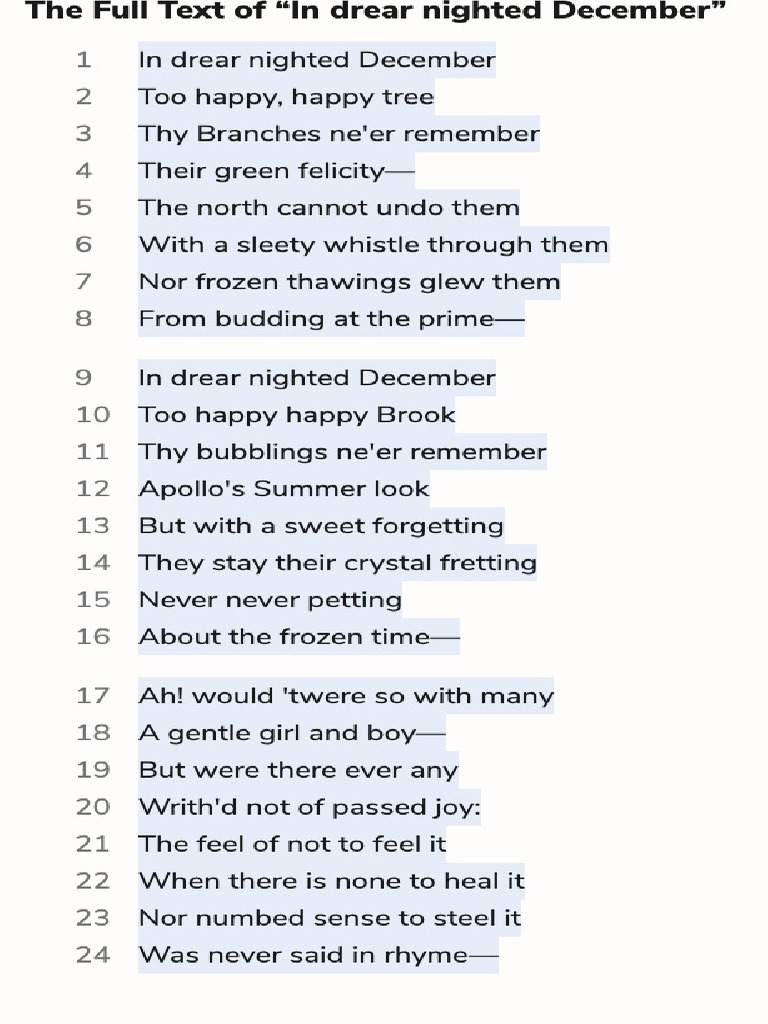 Drear December | PDF