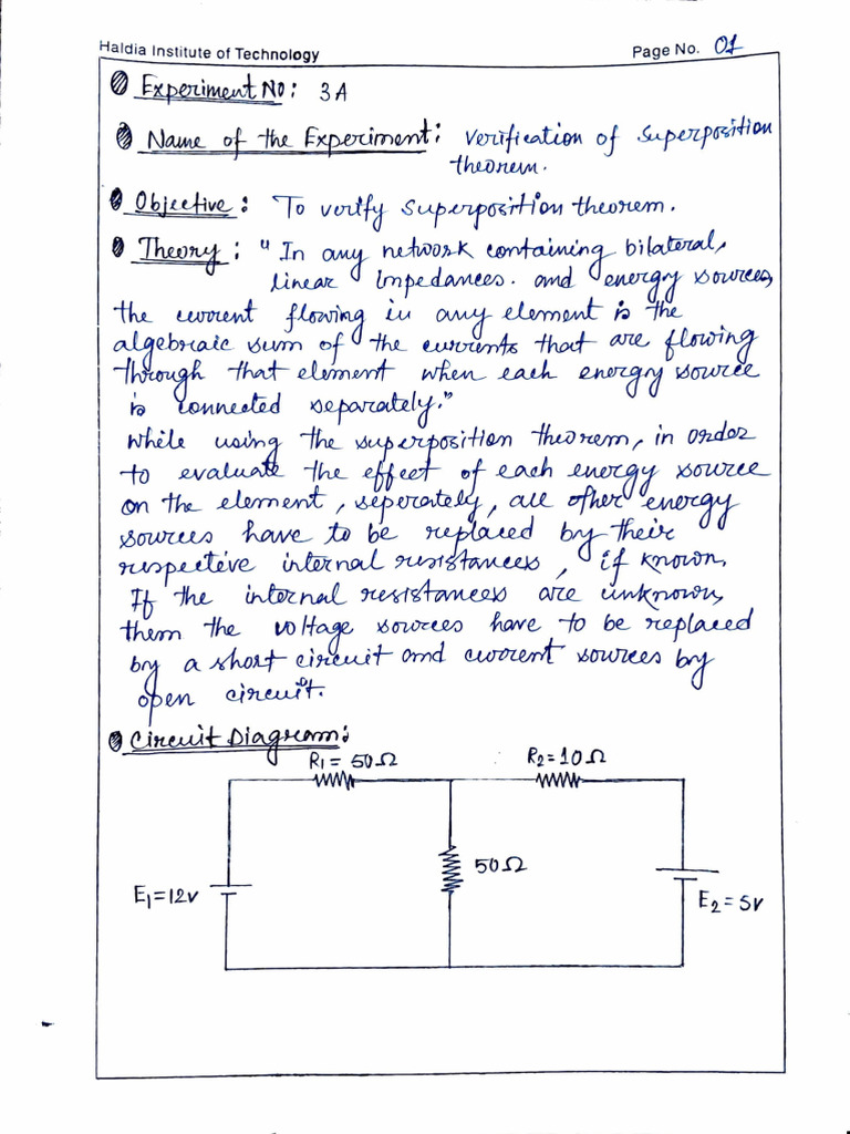 Electrical Network Theorems | PDF