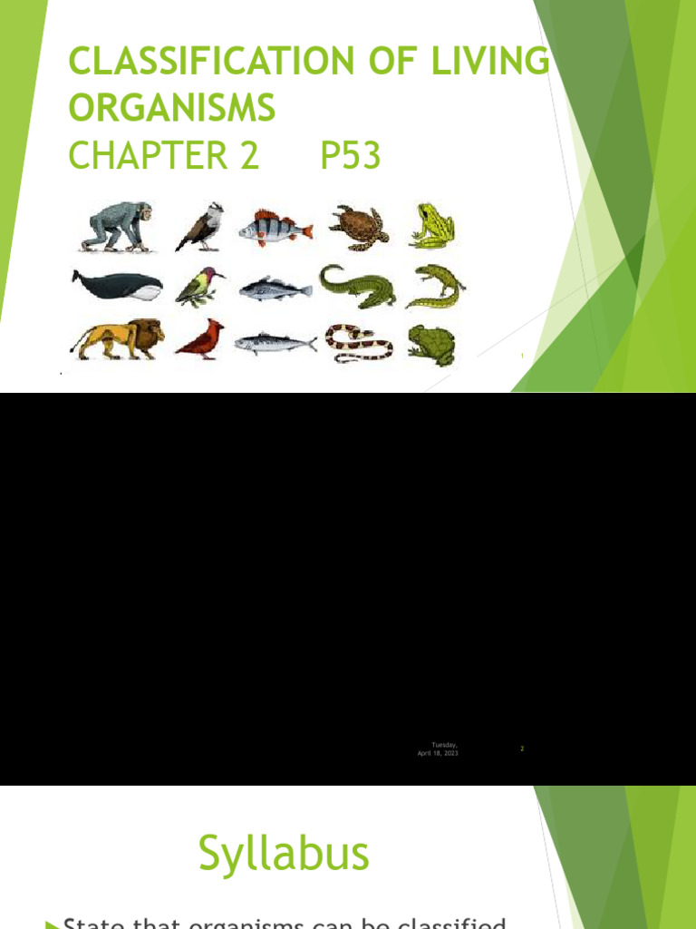 GR 10 - Topic 2.1 - Chapter 2 - Classification of Living Organisms | PDF | Taxonomy (Biology ...