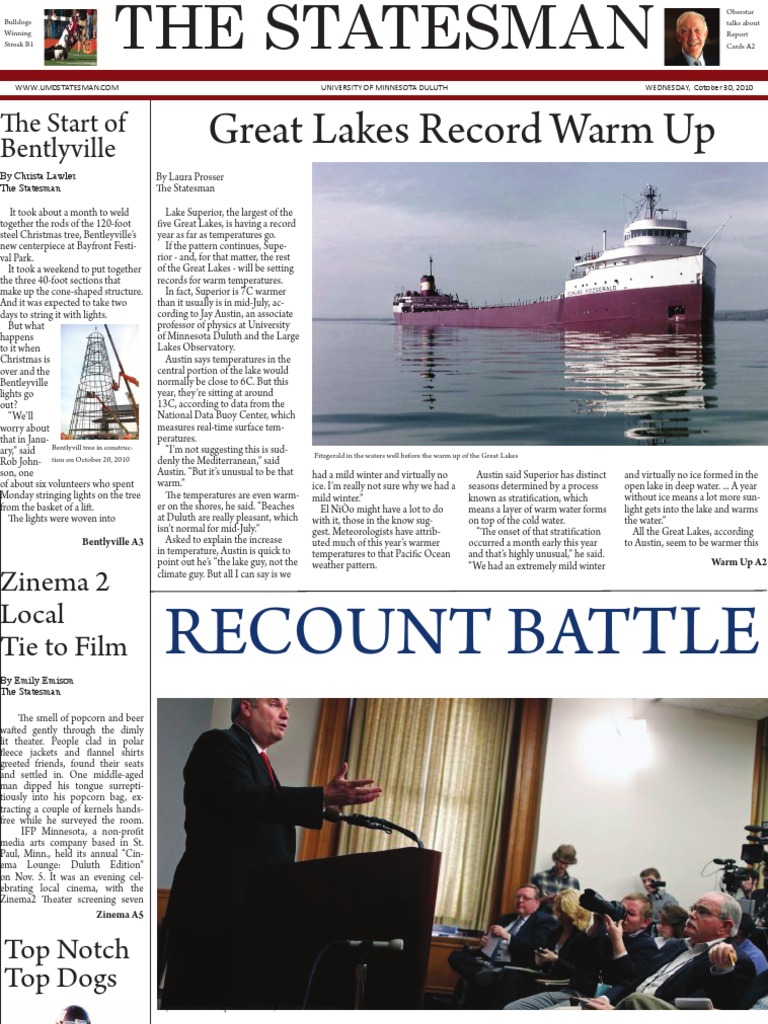 Great Lakes Record Warm Up: Recount Bat | PDF | Minnesota | Republican ...