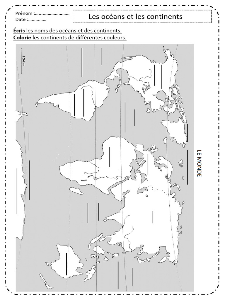 ET11 Les Continents Et Les Oceans | PDF