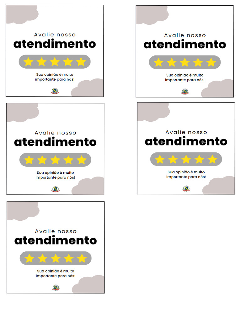 Avalie Nosso Atendimento | PDF