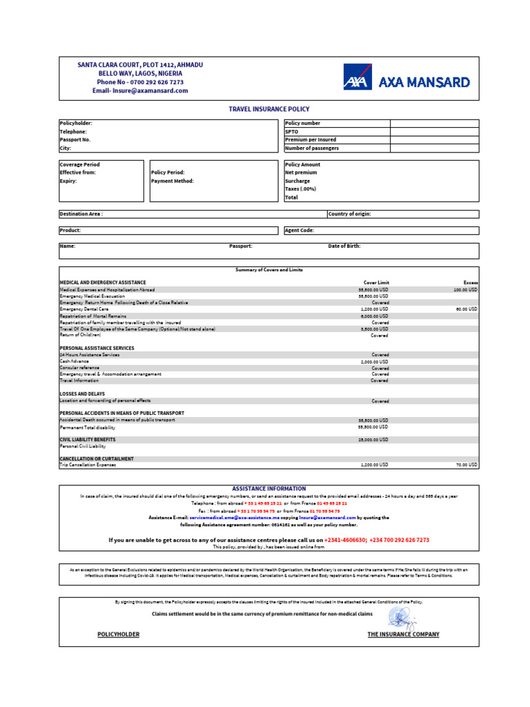 Akinfenwa Akintunde Femi Insure | PDF | Insurance | Credit Card