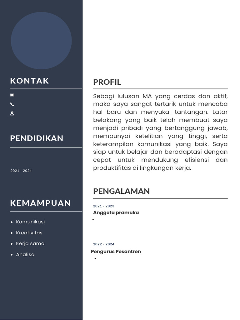 Black White Minimalist CV Resume | PDF