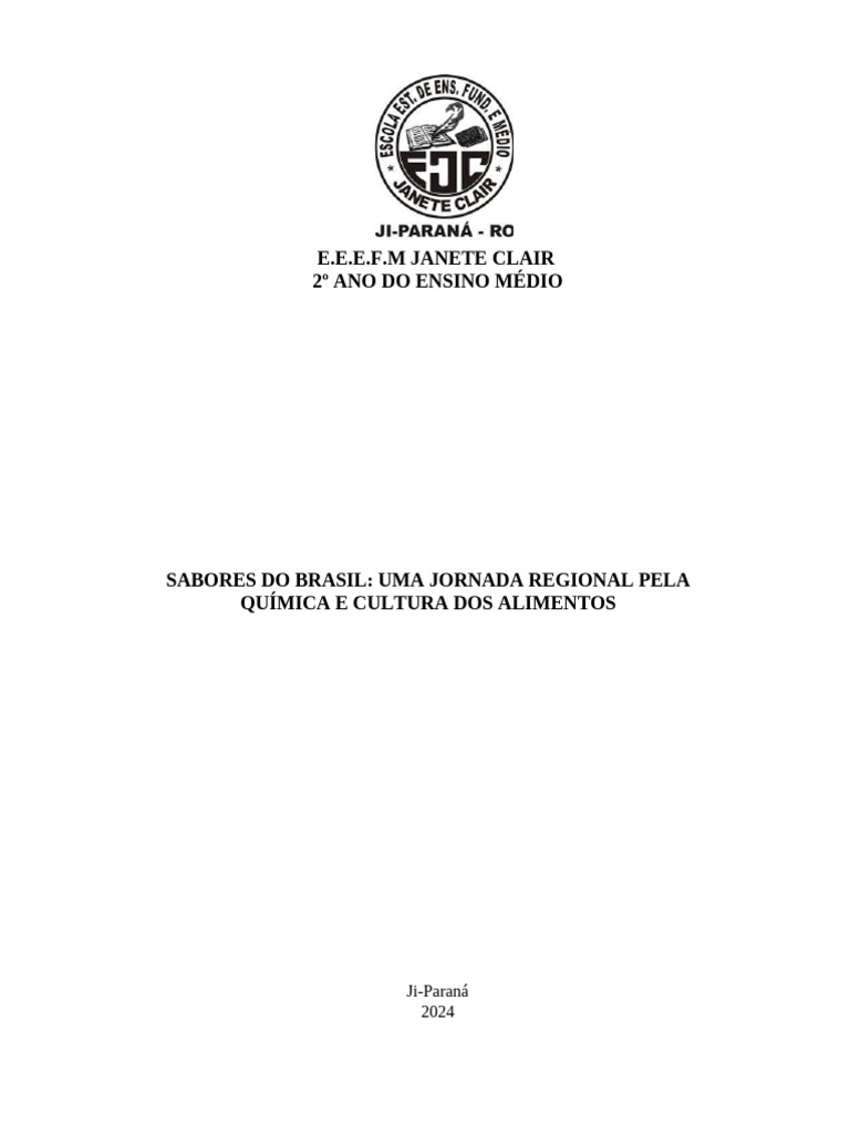 Projeto de Trilha - Genival Júnior 2º Ano A | PDF | Química | Science