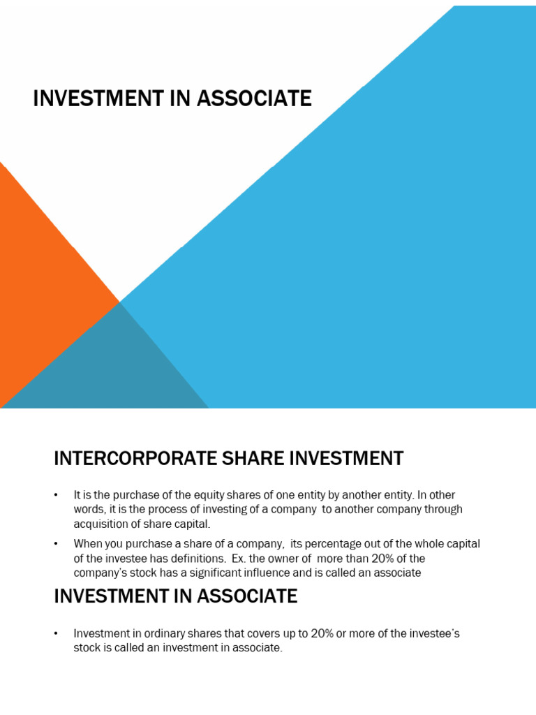Equity Method for Associate Investments | PDF | Investing | Equity ...