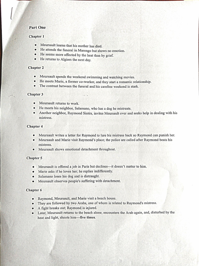 The Outsider - Stranger - Sheet | PDF