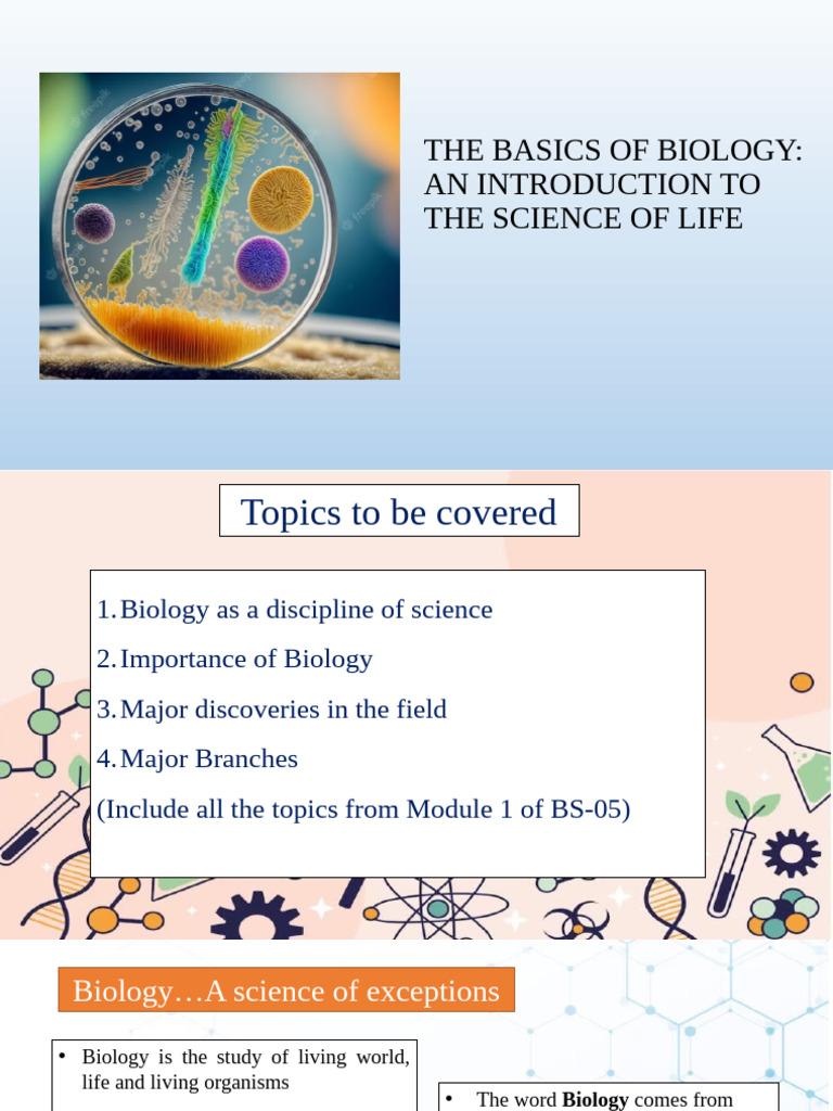 Introduction, Module 1 | PDF | Biology | Life