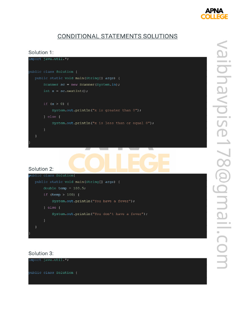 Solutions For Practice Qs2 | PDF