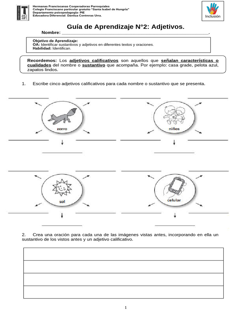 Adjetivos para describir luz | PDF