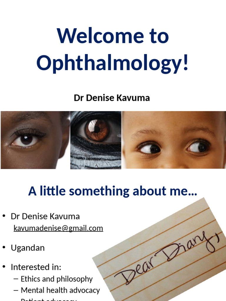 Intro To Ophthalmology Course | PDF | Health Care | Medicine