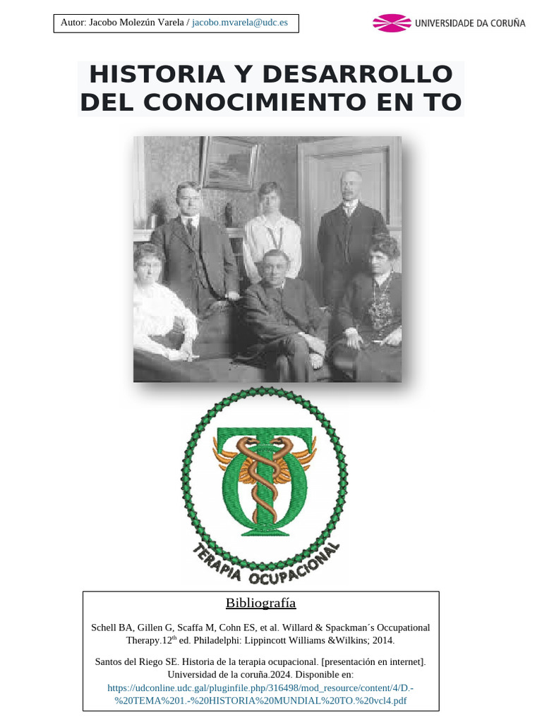 Historia de la Terapia Ocupacional | PDF | Terapia ocupacional | Paradigma