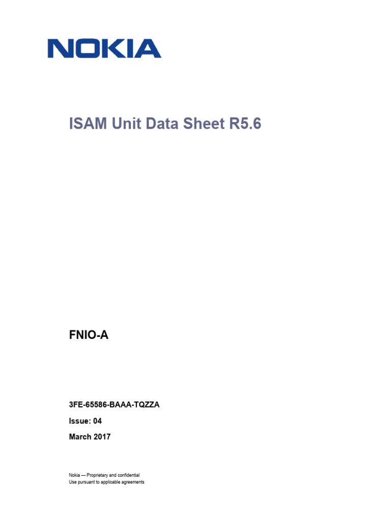 3fe 65586 Baaa Tqzza 04 Fnio A Unit Data Sheet | PDF | Computer ...