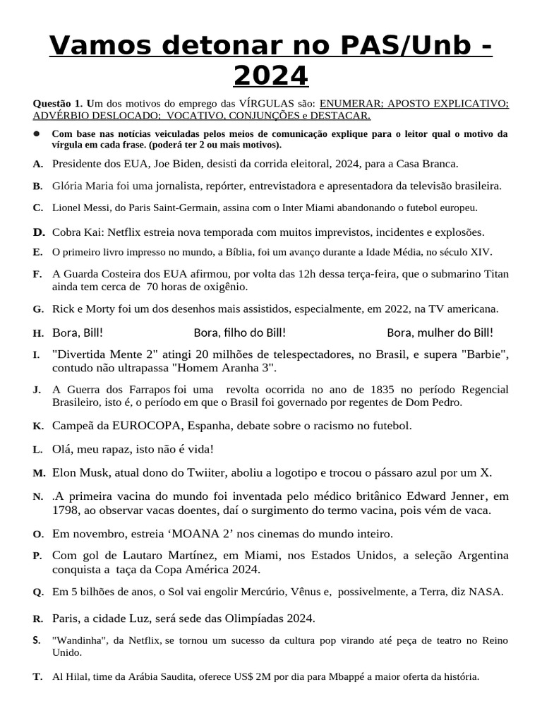 Uso de Vírgulas na Língua Portuguesa | PDF | Os Estados Unidos