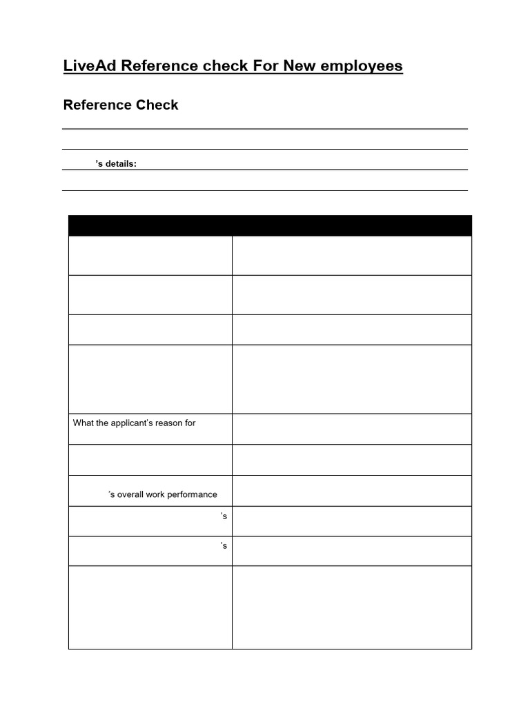 Reference-Checking-Form Simon | PDF | Accounts Payable | Business