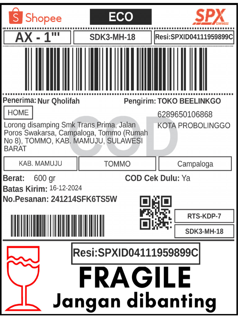 Label Shopee | PDF