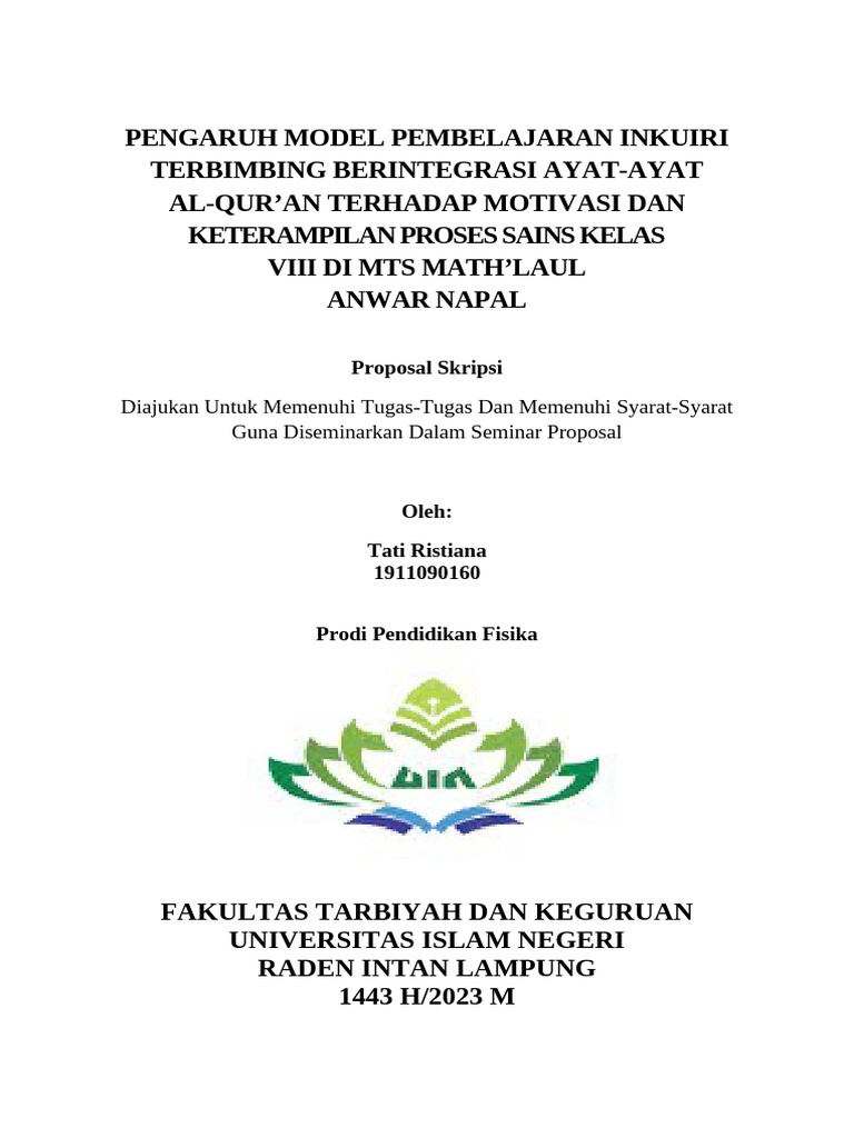 Proposal Tati Ristiana | PDF