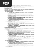 9 Great Novels To Help Improve Your English | PDF | Vocabulary
