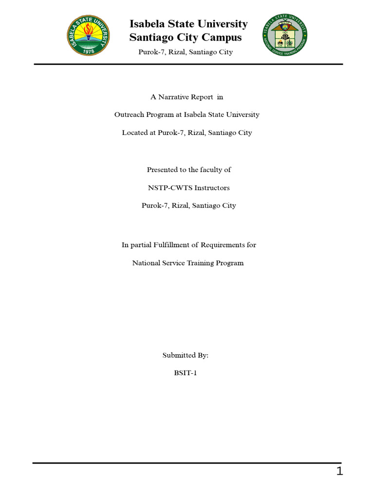 Narrative-Report-Nstp 20250524 133139 0000 | PDF | Learning | Behavior Modification