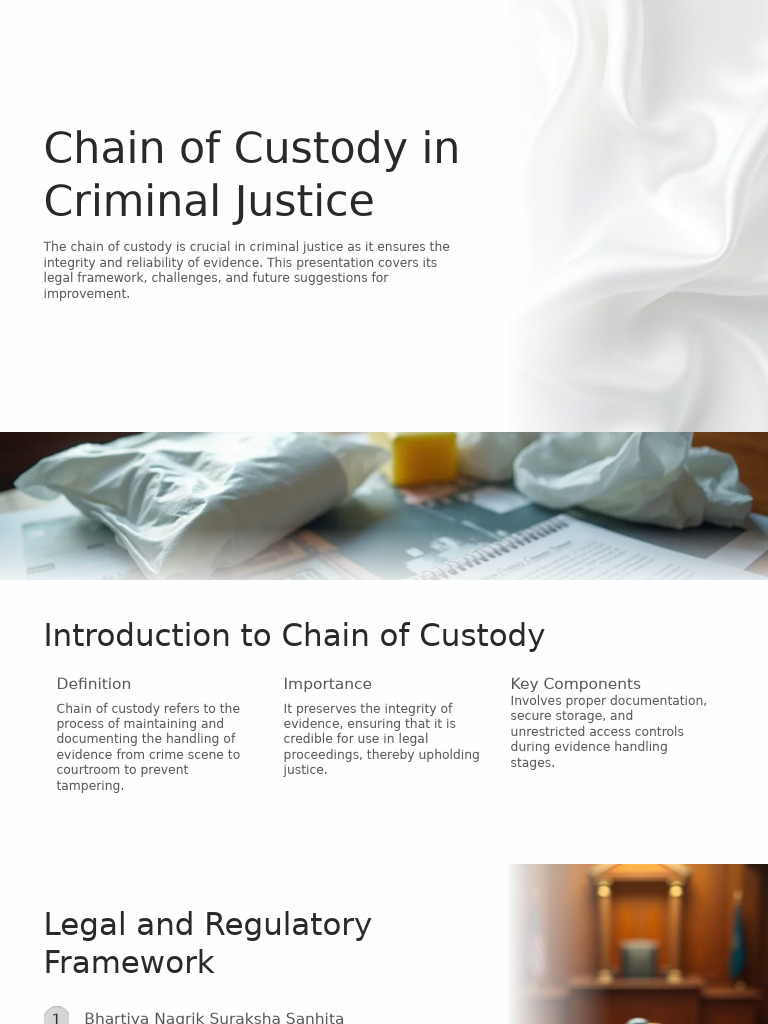 Chain of Custody in Criminal | PDF | Forensic Science | Evidence
