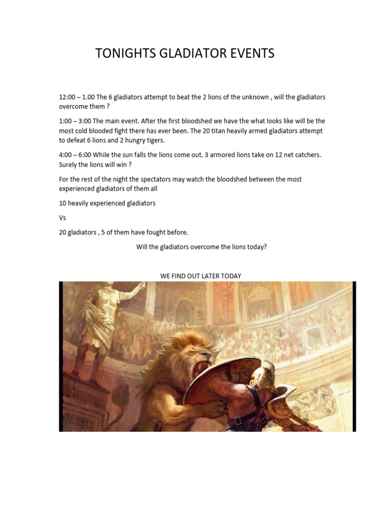 Gladiator | PDF