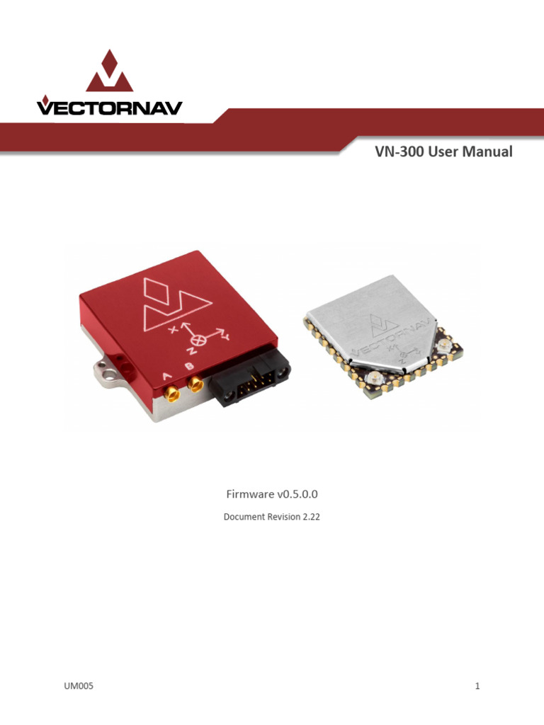 VectorNav VN 300 | PDF | Inertial Navigation System | Magnetometer