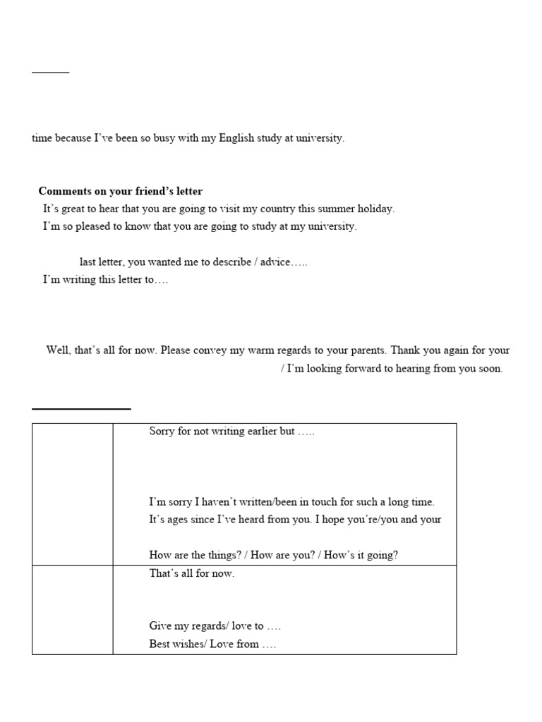 Informal Letter Writing Guide B1 | PDF | Learning | English Language