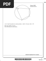 Circle Theorems Exam Questions Guide | PDF | Circle | Angle