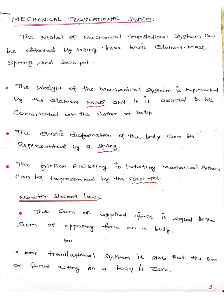 Mechanical Trans System | PDF