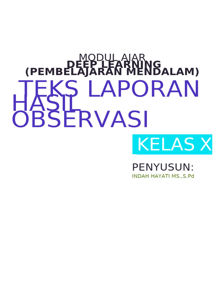 Modul Ajar Teks Lho Kelas X Okee | PDF