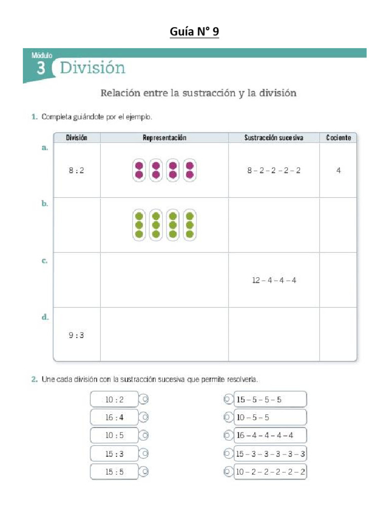 Guía N°9 Mate 3ero | PDF