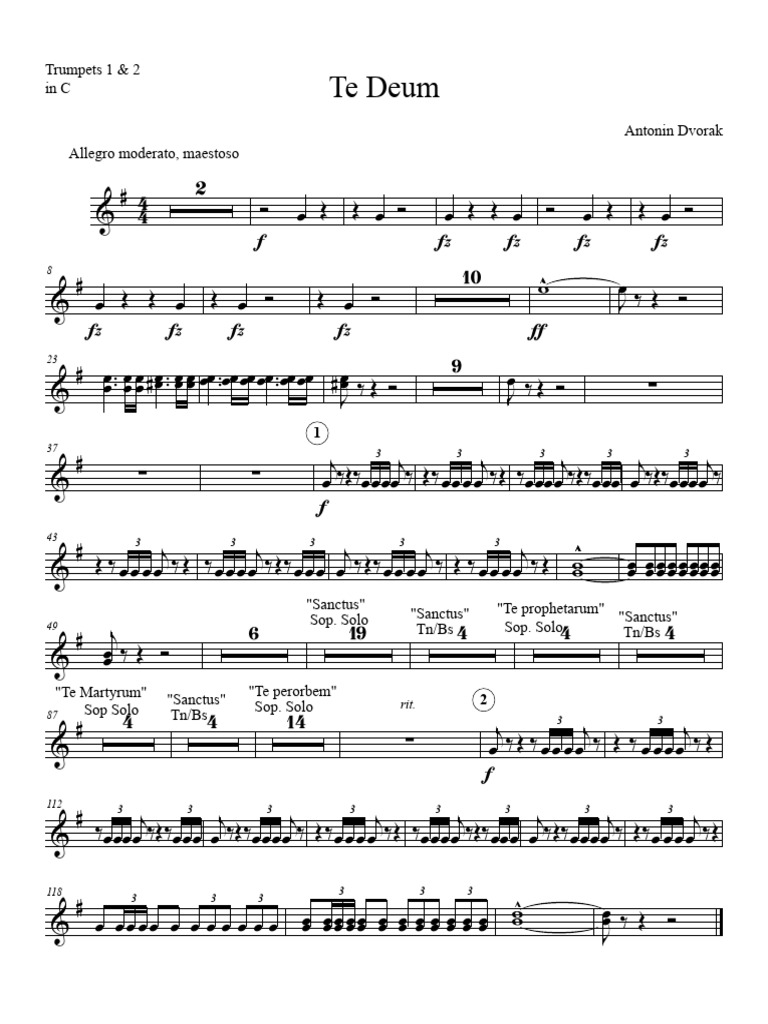 Te Deum - C tpt | PDF