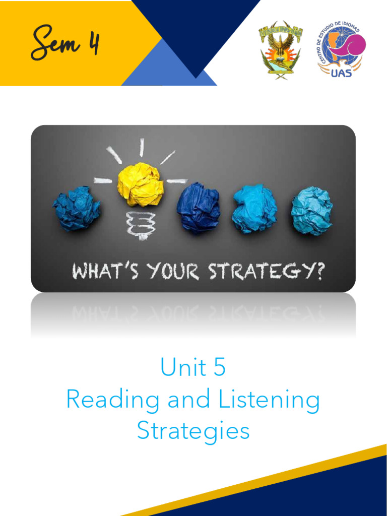 Unit 5 Reading and Listening Strategies | PDF | Reading Comprehension ...